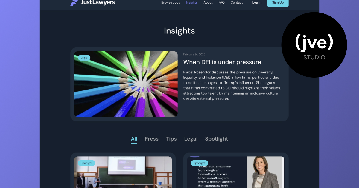 Building the JustLawyers Blog with Next.js App Router, Draft Mode, and Strapi CMS | (jve) STUDIO