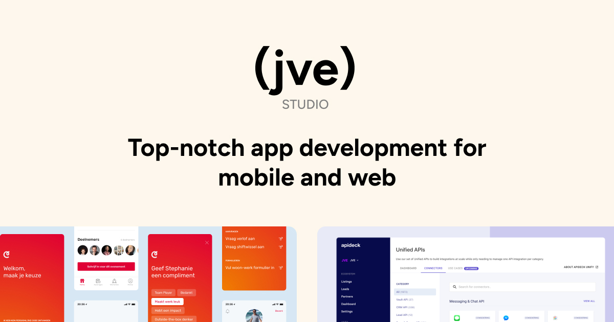 (jve) STUDIO – App development